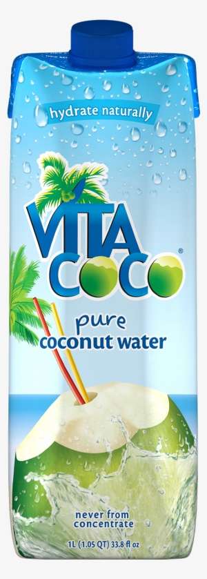Vita-coco - Vita Coco Coconut Water, Pure, 33.8 Fl Oz ,6 Count PNG Image | Transparent PNG Free ...
