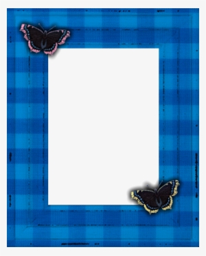 Blue Frame - Png Format - Blue Butterfly Frames PNG Image | Transparent ...