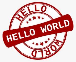 This Free Icons Png Design Of Label Hello World PNG Image | Transparent ...