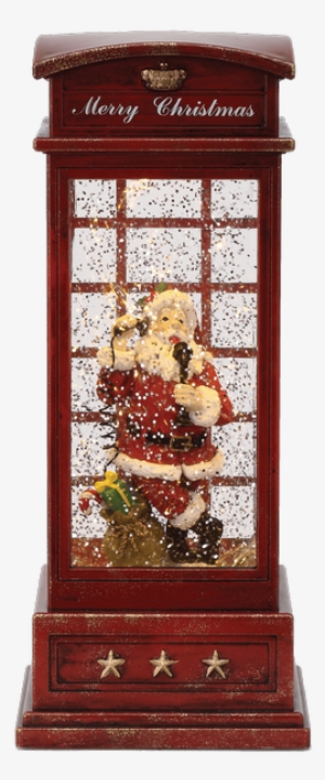 Led Santa In Phone Booth • $44 - Santa Claus PNG Image | Transparent ...