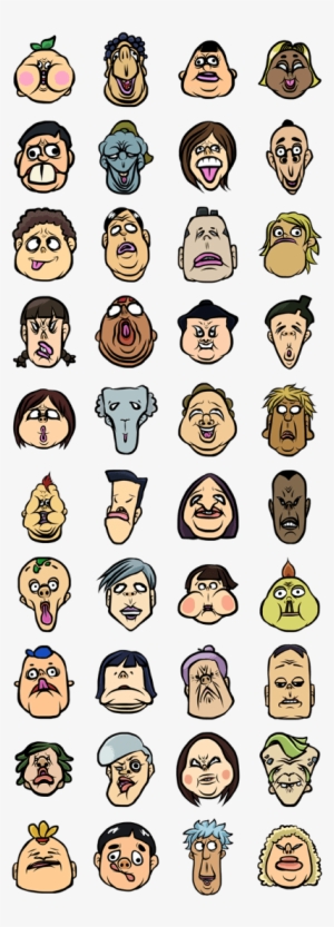 Weird Face Sticker - Weird Line Stickers PNG Image | Transparent PNG ...