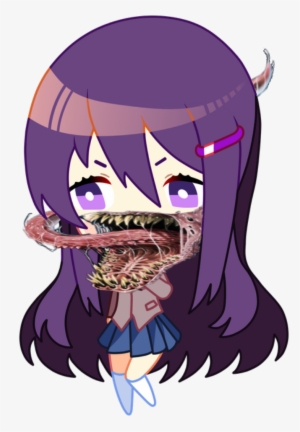 Oc Fanarthd Spooky Yuri Chibi Face Png Scary Chibi - Doki Doki Yuri ...