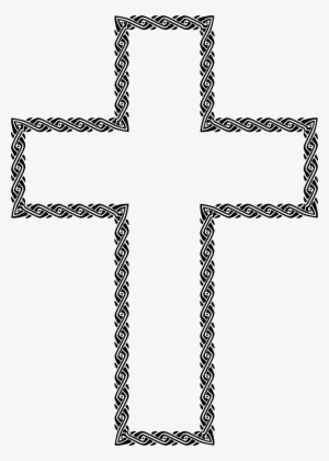 Border 12 Extended Cross 2 Royalty Free Download - Black And White ...