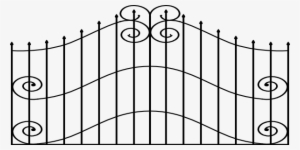 Iron Gate Cliparts - Colouring Pages Of Gate PNG Image | Transparent ...
