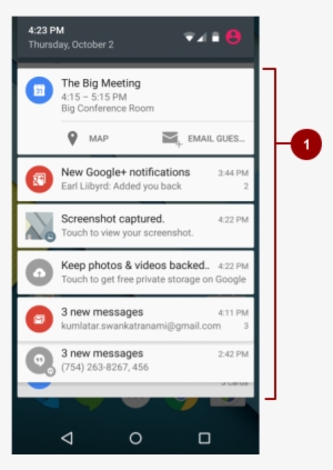 Notification Drawer - Notification Android PNG Image | Transparent PNG ...