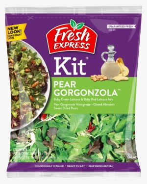 Pear Gorgonzola Salad Kit™ - Fresh Express Spring Mix - 5 Oz Bag PNG ...