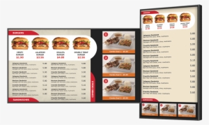 Intuitive Digital Displays For Restaurants - Advertising PNG Image ...