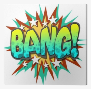 A Bang Comic Book Illustration Isolated On White Background ...