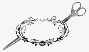 Sewing Scissors Decorative Frame Downloads - Sewing Frame Clipart PNG ...