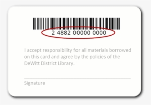 Your Library Card Number Is The String Of Numbers Located - Pin On A ...