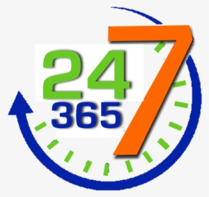 24 Hours In A Day - 7 24 365 Png PNG Image | Transparent PNG Free ...
