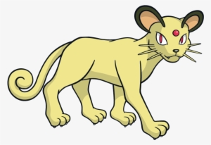 Persian Pokemon Character Vector Art - Evolucion De Miau Pokemones PNG ...