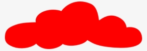 Solid Red Cloud Clip Art At Clker - Red Clouds Clip Art Png PNG Image ...
