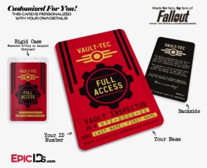 Vault Inspector 'fallout' Cosplay Vault Id Badge [personalized ...