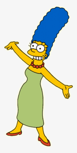 Best Free Marge Simpson Png Image - Marge Simpson With Hair Down PNG ...