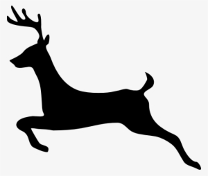 Flying Reindeer Silhouette - Deer Clip Art PNG Image | Transparent PNG ...