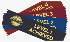 Pathways Levels Ribbons - Toastmasters Pathways 1 2 3 PNG Image ...