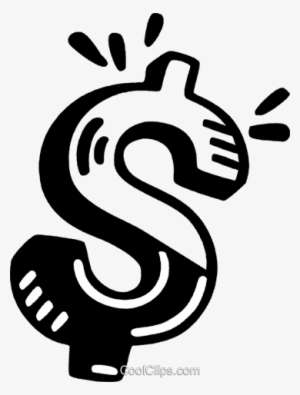 Dollar Sign Royalty Free Vector Clip Art Illustration - Cool Dollar ...