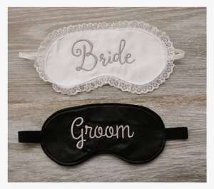 Bride & Groom Sleeping Mask Set - Label PNG Image | Transparent PNG ...