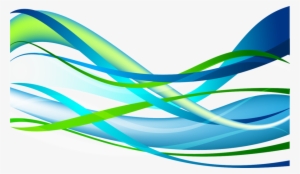 Blue And Green Wave Vector Abstract PNG Image | Transparent PNG Free ...