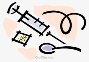 Heroin, Needle And Syringe Royalty Free Vector Clip - Heroin Clipart ...