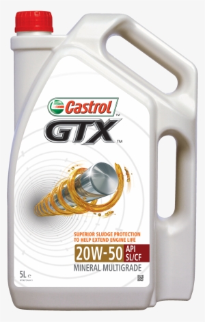 Castrol Gtx 20w-50 - Castrol Petrol Engine Oil PNG Image | Transparent ...