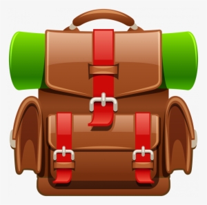 Brown Tourist Backpack Png Clipart Image - Backpack Clip Art Png PNG ...