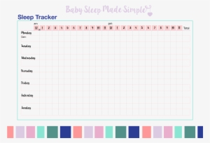 Printable Baby Sleep Log - Baby Sleep Log PNG Image | Transparent PNG ...
