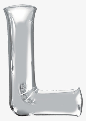 Extra Large Silver Foil Balloon Letter L PNG Image | Transparent PNG ...