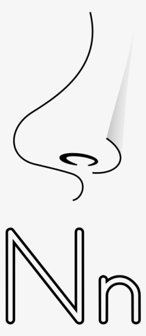 Letter Nn For Nose Coloring PNG Image | Transparent PNG Free Download ...