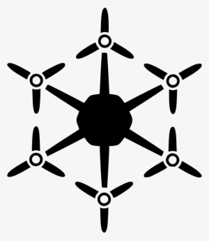 Flying Drone Radio Control Uav Hexacopter Hex Copter - Hexacopter Icon ...