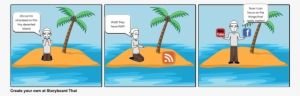 Animation Comic Strip - Storyboard That Desert Island PNG Image ...