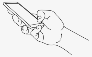 Hand,cellular,desktop Phone, - Mano Con Celular Vector PNG Image ...