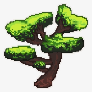 Pixel Art Of Strange Tree - Sprite PNG Image | Transparent PNG Free ...