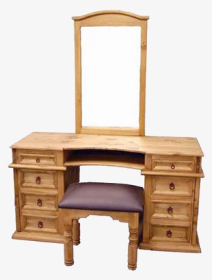 Vanity - Rustic Pine Furniture 2pc Rustic Pine Vanity PNG Image ...