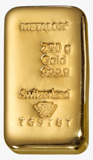 Gold Ingot 250 G - Lingot D Or 250g Prix PNG Image | Transparent PNG ...