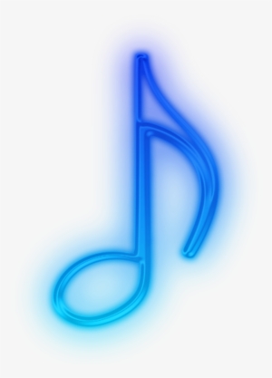 Neonmusic Musicnote Blue Neon Blueaesthetic Blueneonaes - Neon Blue ...