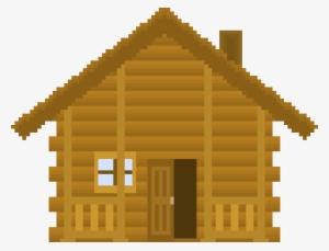 Log Cabin - Log Cabin Pixel Art PNG Image | Transparent PNG Free ...