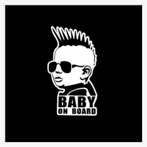 Mohawk Baby On Board - Super Keren PNG Image | Transparent PNG Free ...