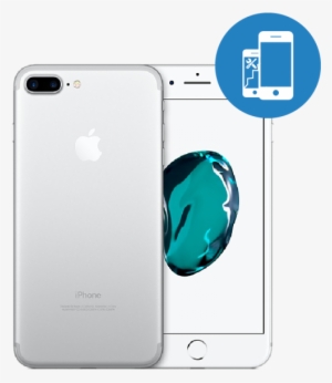 Apple Iphone 7 Plus Screen - Iphone 7 Plus White Silver PNG Image ...