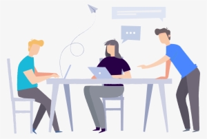 People On Computers - Teamwork PNG Image | Transparent PNG Free ...