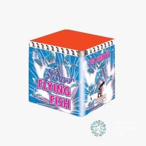 Silver Flying Fish By Fireworks International From - Flying Fish PNG ...
