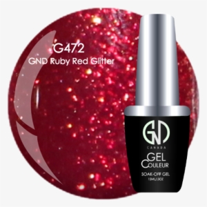 Gnd Ruby Red Glitter Gnd G472 One Step Gel - L1m PNG Image ...
