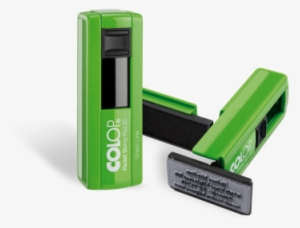 Pocket Stamp Plus Green Line - Colop Pocket Stamp Png PNG Image ...