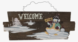 Winter Scene Welcome Sign - Welcome PNG Image | Transparent PNG Free ...