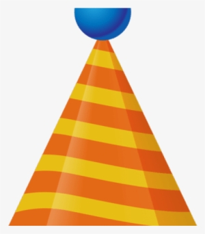Orange And White Party Hat Clip Art - Party Hat Vector Png PNG Image ...