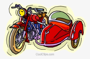 Motorcycle With Sidecar Royalty Free Vector Clip Art - Clip Art PNG ...