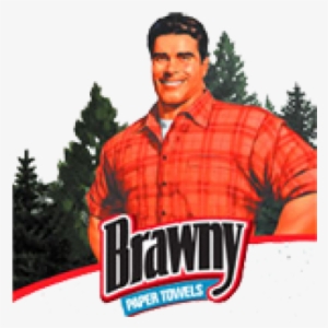 00 On Brawny Paper Towels - Mr Brawny Paper Towels PNG Image ...