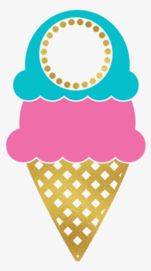 Summer Monogram Frame - Ice Cream Frame PNG Image | Transparent PNG ...