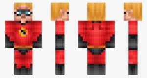 Minecraft Skins Mr Incredible PNG Image | Transparent PNG Free Download ...